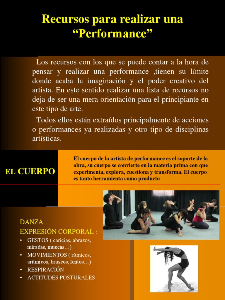 Recursos para Performance Artística | PDF | Arte de performance | Poesía