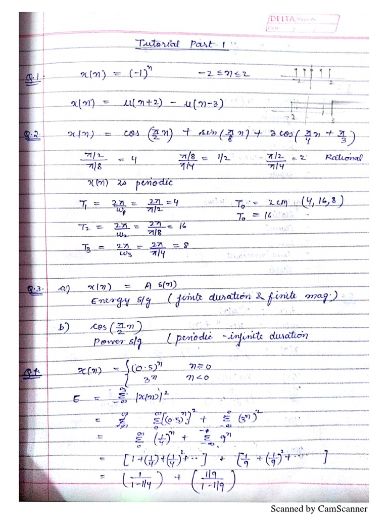 DSP TutorialSolutions | PDF
