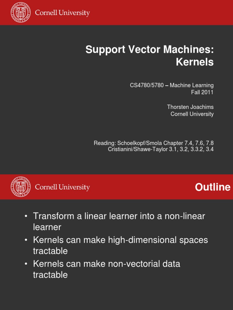 SVM Kernels: Non-Linear Learning | PDF | Mathematical Logic | Formalism ...