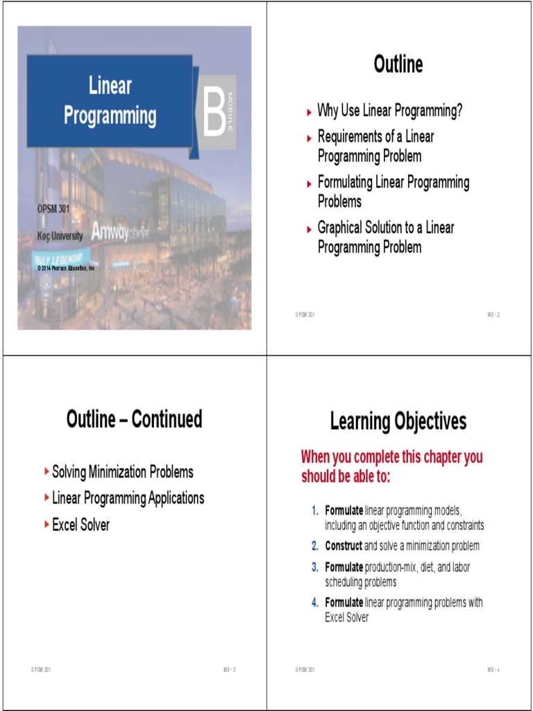 Module B PDF | PDF | Linear Programming | Scheduling (Production Processes)