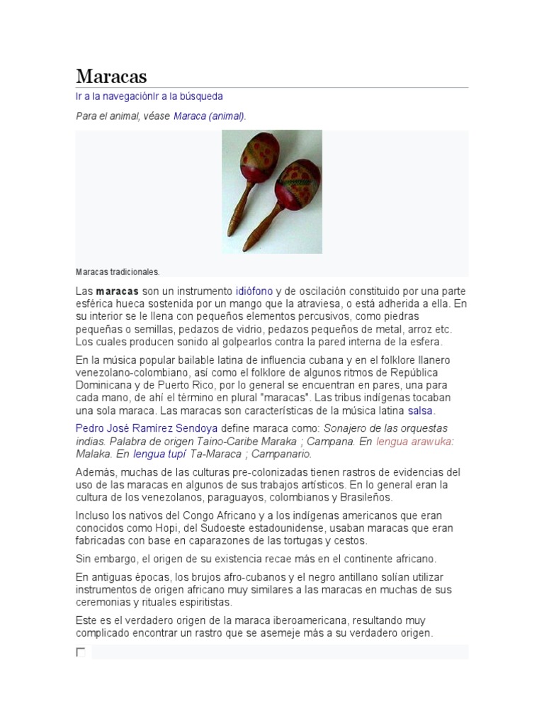 Maracas | PDF | Musica Latinoamericana | Musica centroamericana