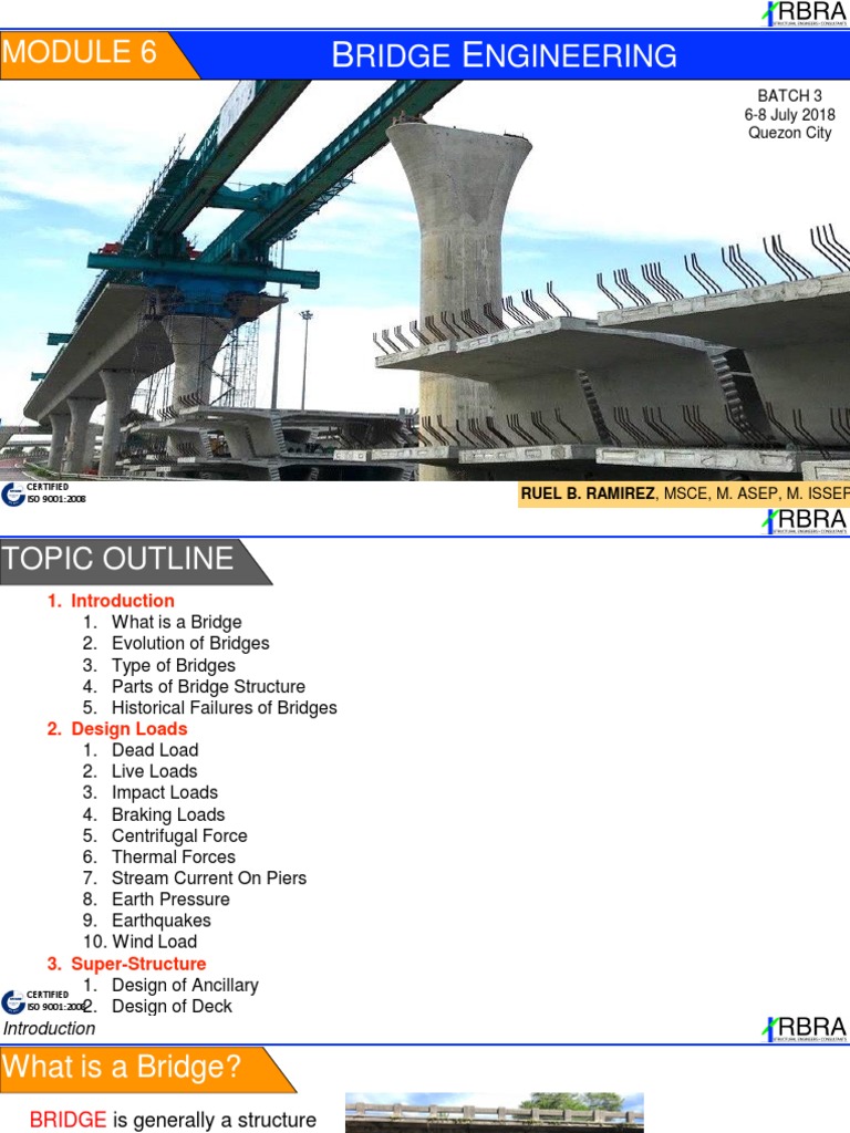 Module 6 Bridge Engineering Batch | PDF | Bridge | Economic Sectors
