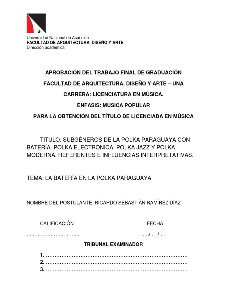Borrador TFG Sebastián Ramírez PDF | PDF | Kit de batería | Jazz