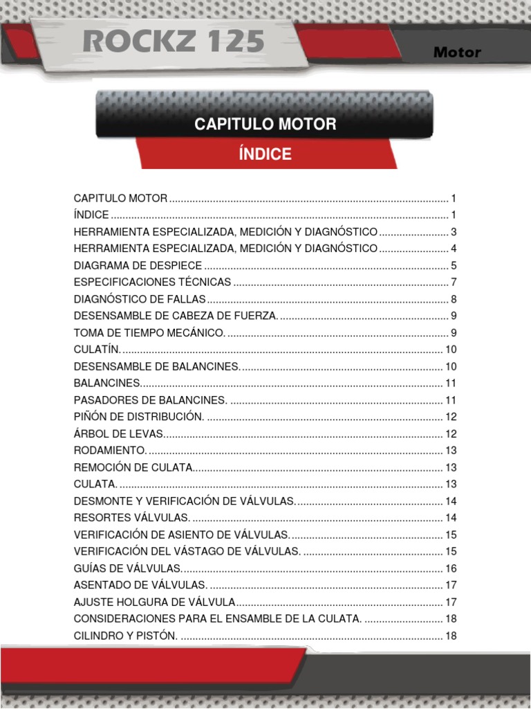Contenido Modulo Biblioteca 40 CABEZA-DE-FUERZA-ROCKZ-125cc | PDF ...