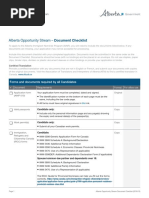 LBR Aaip Alberta Opportunity Stream Checklist | PDF | Employment ...