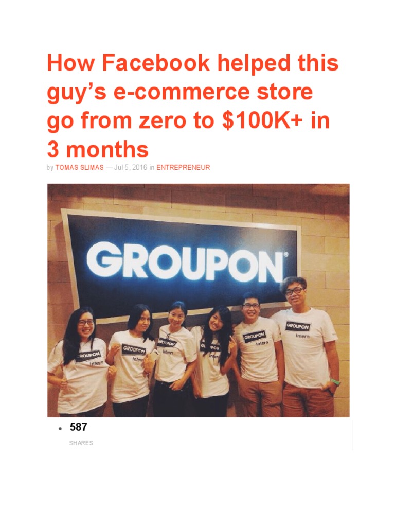 Melvin Chee Dropship | PDF | E Commerce | Startup Company