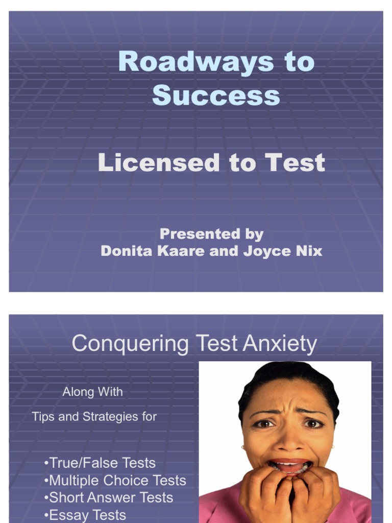 Conquering Test Anxiety | Download Free PDF | Multiple Choice | Test ... Conquering Test Anxiety | Download Free PDF | Multiple Choice | Test ...