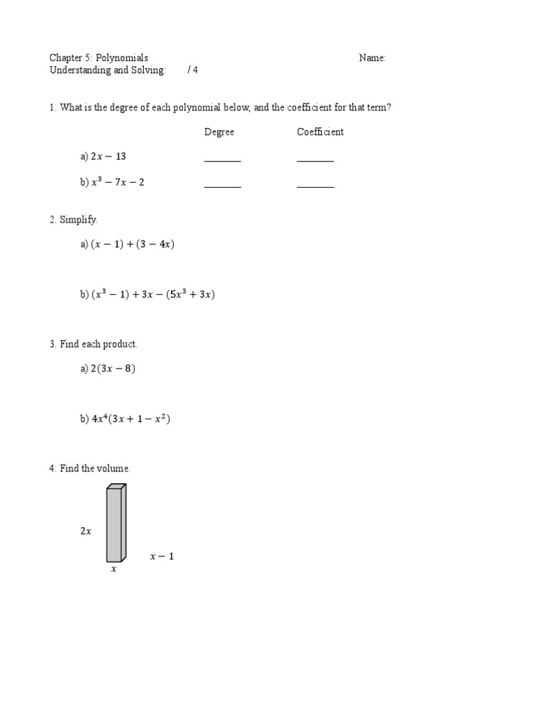 CH 5 Test | PDF