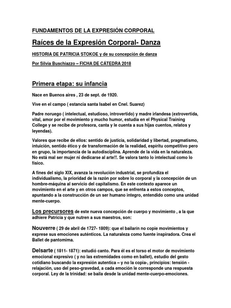 Fundamentos de la expresión corporal: Raíces de la danza expresiva y su ...