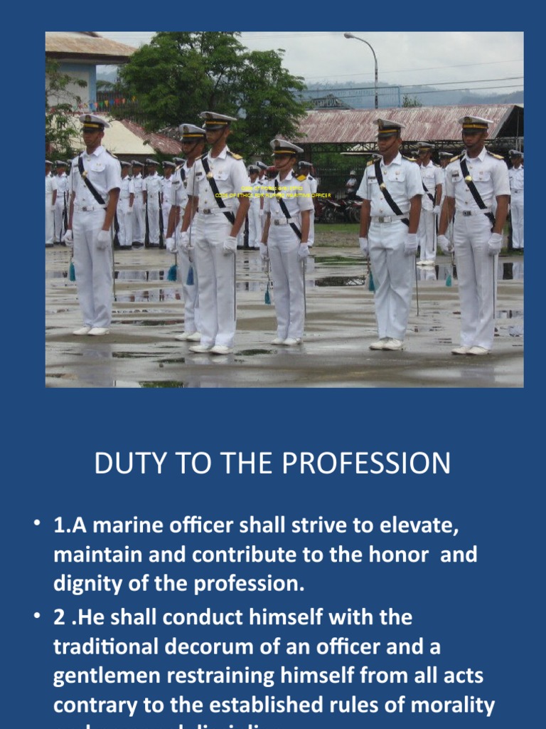 Code of Ethics for Maritime Officers | PDF | Professional Ethics ...