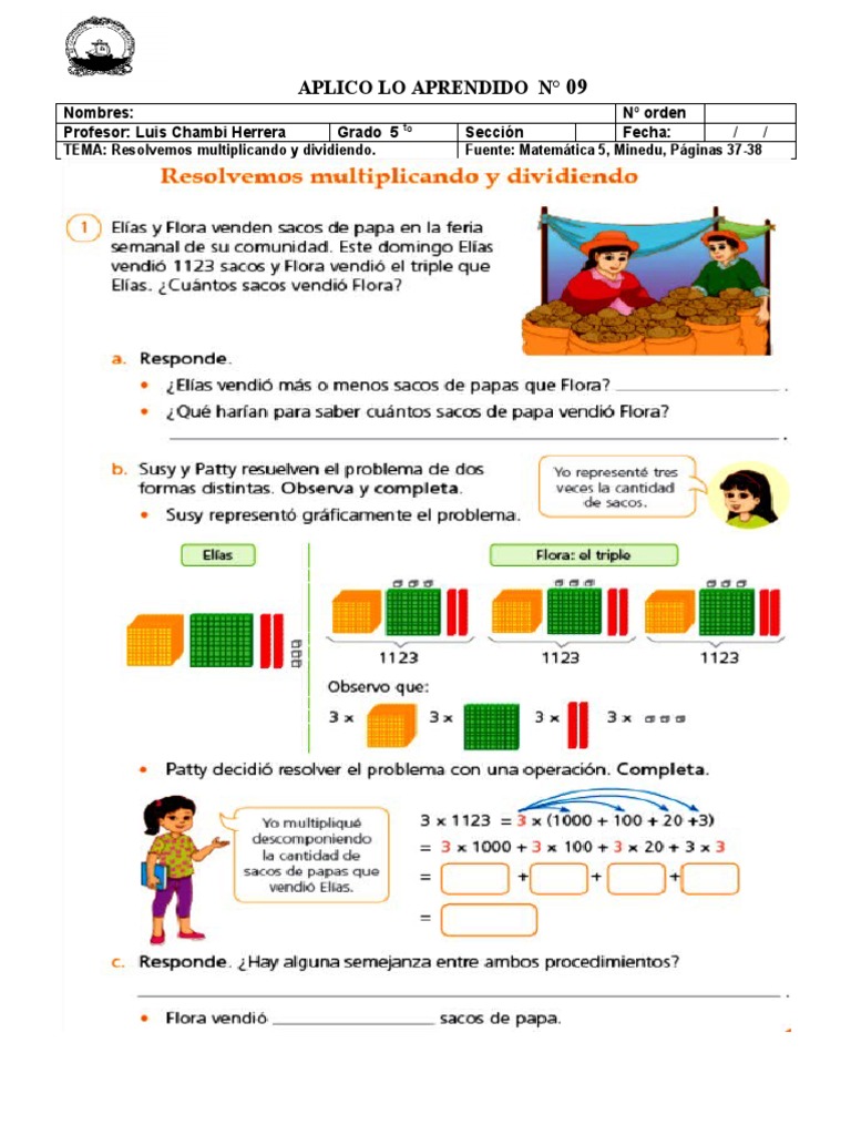Aplico Lo Aprendido 9 | PDF