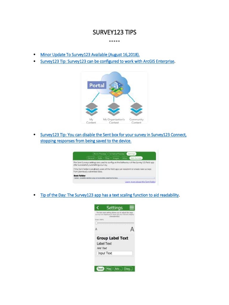 Survey123 Tips | Download Free PDF | Arc Gis | Esri