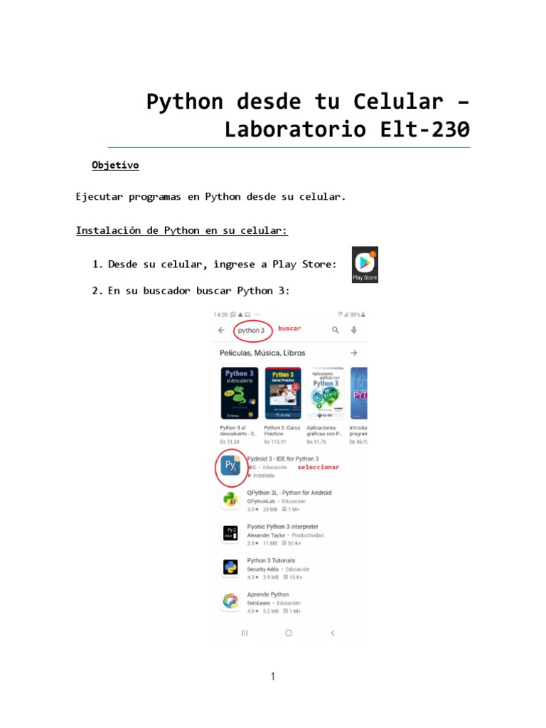 Python Desde Tu Celular | PDF | Python (lenguaje de programación ...