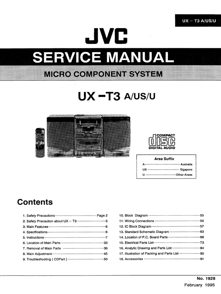 JVC Ux-T3 Full | PDF