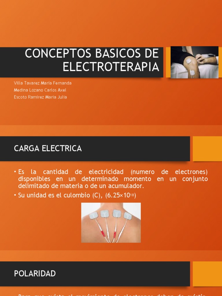 Conceptos Basicos de Electroterapia | PDF | Fase (ondas) | Corriente eléctrica