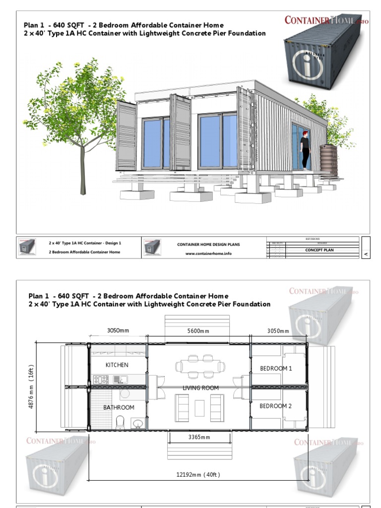 2 X 40' HC Container Plan 1 - Non Members Final | Download Free PDF ...