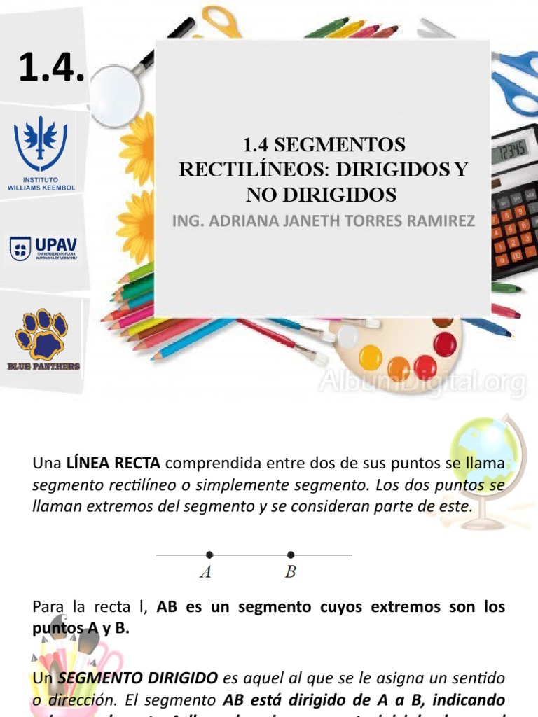 Segmentos Rectilíneos: Dirigidos y No Dirigidos | PDF | Geometria plana ...