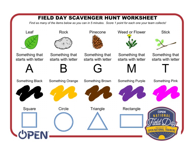 nfd2020 Scavengerhuntworksheet | PDF