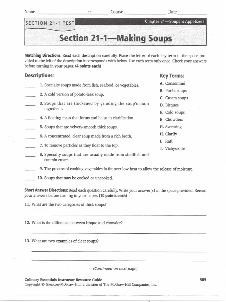 Chapter 21 Soups & Appetizers | PDF