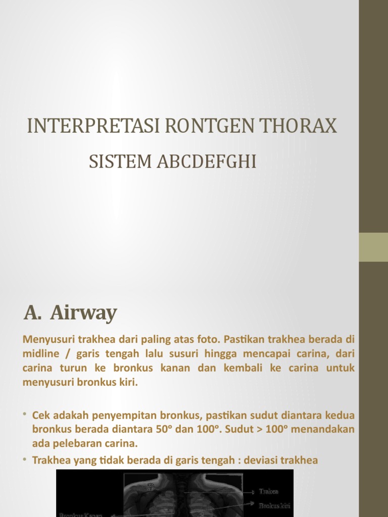 Panduan Interpretasi Rontgen Thorax | PDF | Ilmu Sosial
