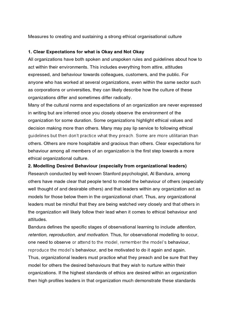 Clear Expectations For What Is Okay and Not Okay | PDF | Behavior ...