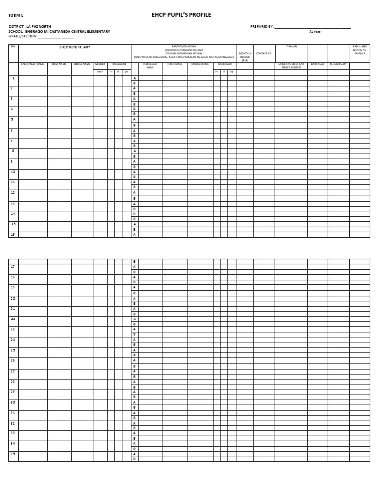 Ehcp Form e | PDF