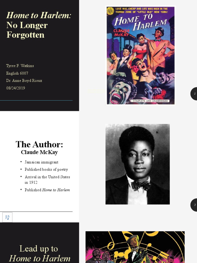 Home To Harlem Presentation | PDF | Harlem Renaissance | American ...