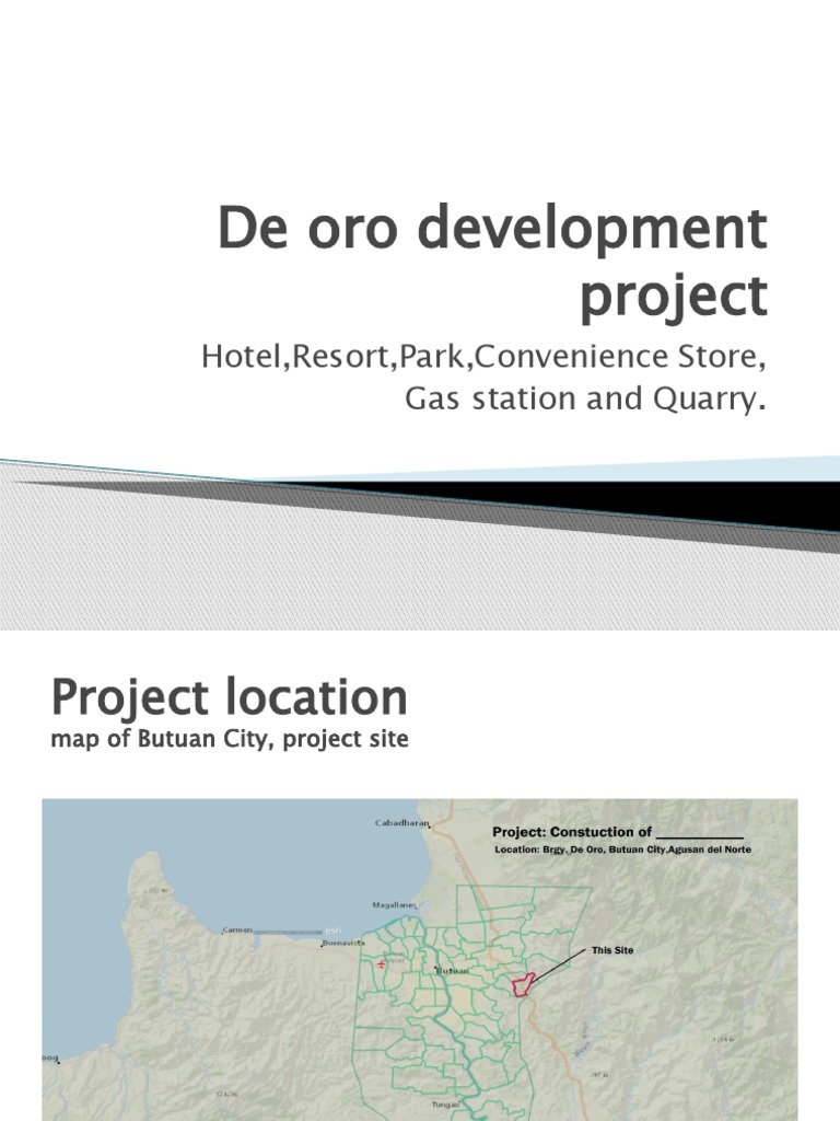 De Oro Development Project Overview | PDF | Science & Mathematics ...