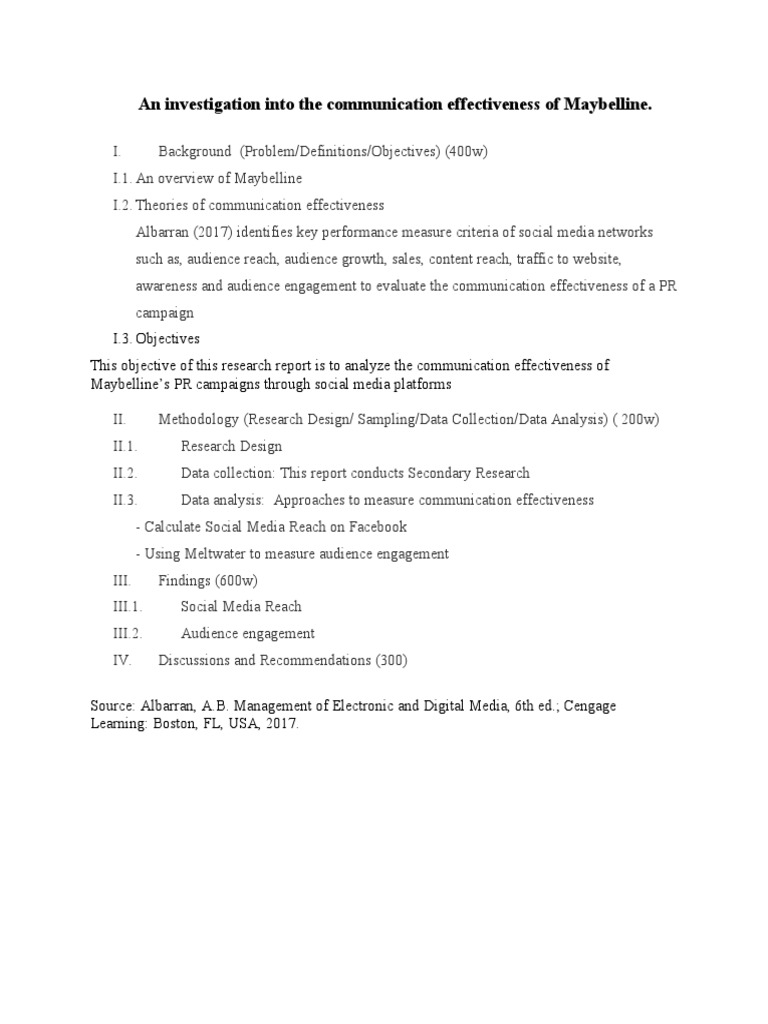 Outline Assignment 1 | PDF