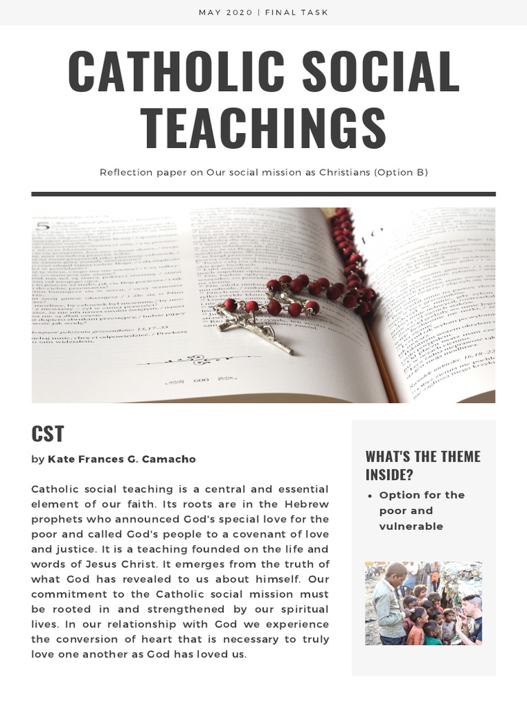 Catholic Social Teaching | PDF | Catholic Social Teaching | Religion ...