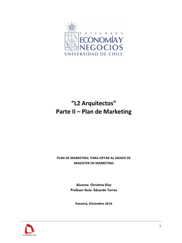 Diaz Gill Christine - Plan de Markentin | PDF | Arquitecto | Marca