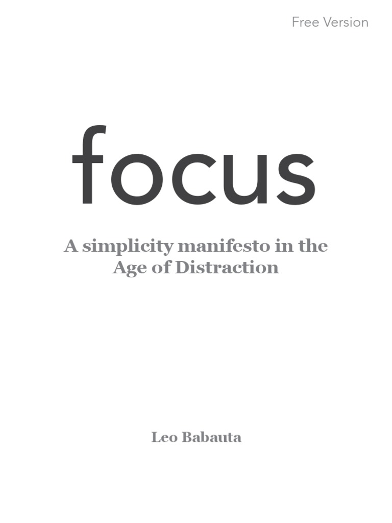 Focus Book | PDF | Reinforcement | Habits