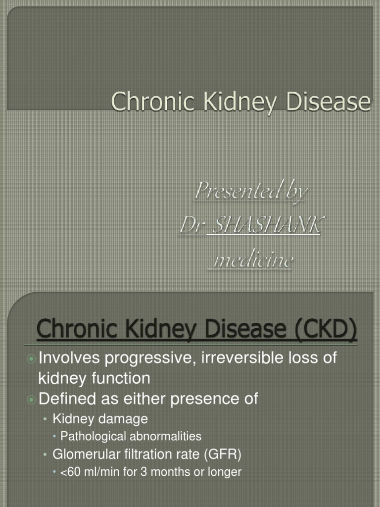 Comprehensive Overview of Chronic Kidney Disease: Definition, Stages ...