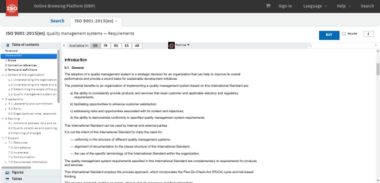 ISO 9001 - 2015 (En), Quality Management Systems - Requirements | PDF ...