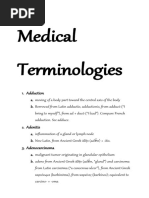 Latin Medical Terms Quick Guide | PDF