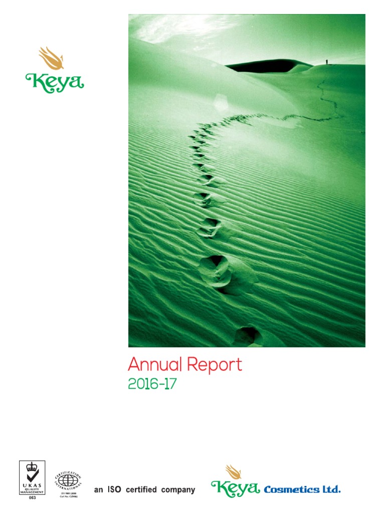 Keya Cosmetics LTD Annual Report 2016 17 | PDF