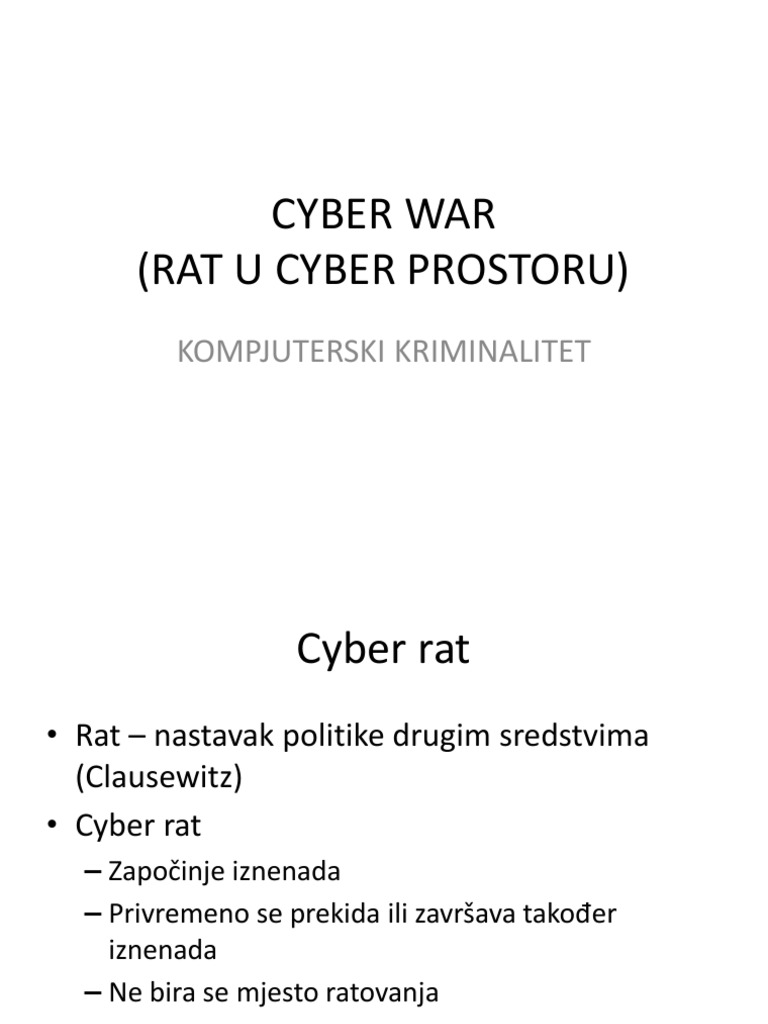 10 Cyber War | PDF