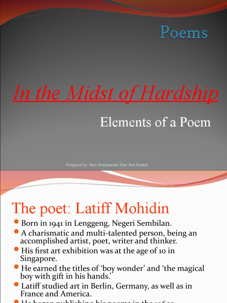 Poems - in The Midst of Hardship | PDF | Poetry