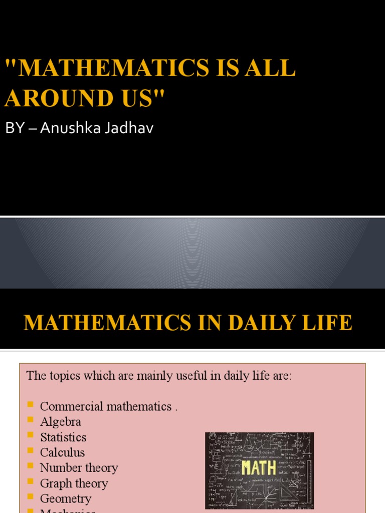 MATHEMATICS IS ALL AROUND US Project | PDF | Teaching Mathematics ...