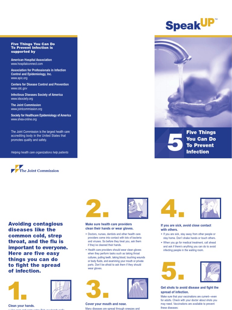 Infection Control Brochure PDF | PDF | Joint Commission | Infection