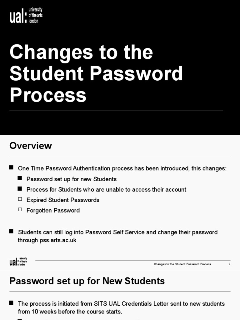Student Password Process Update | PDF | Password | Crime Prevention
