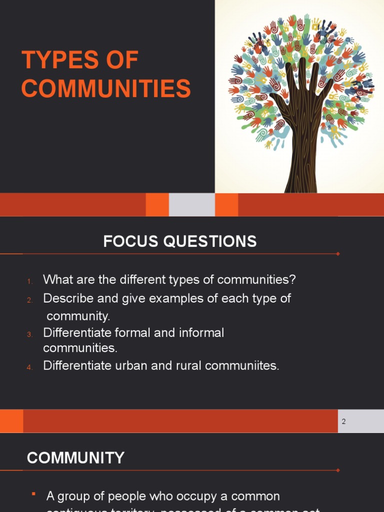 Types of Communities | Download Free PDF | Community | Non Governmental ...