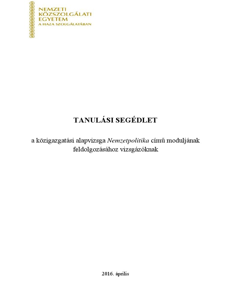 Tanulasi Segedlet Kozig Av Tananyag 7 Modul Feldolg Vizsgazoknak 201604.original | PDF