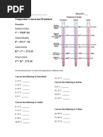 Temperature Conversions Practice Worksheet | PDF | Teaching Methods & Materials | Computers