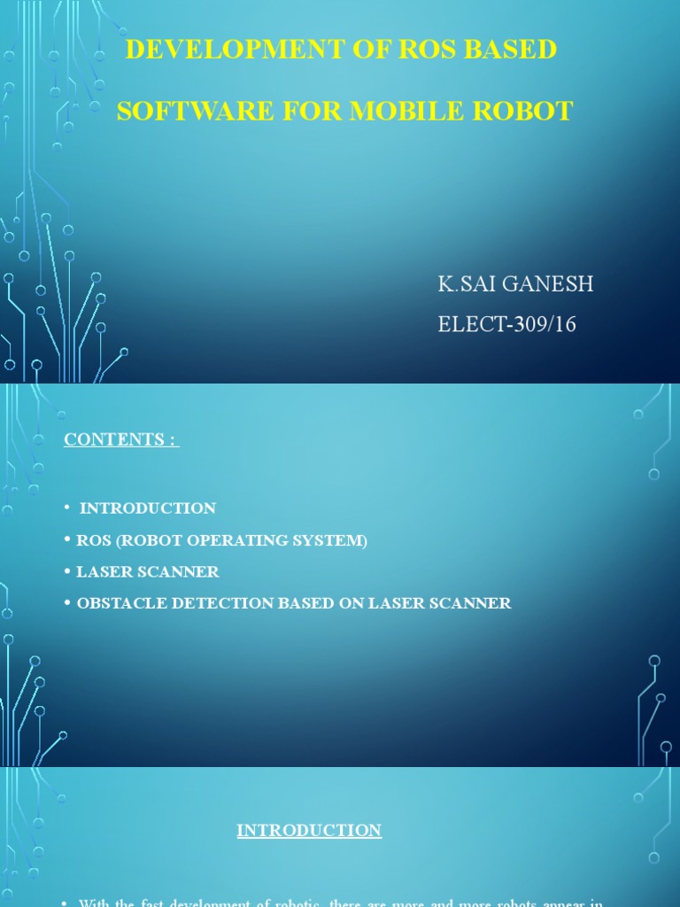 Development of ROS Based Software For Mobile | PDF