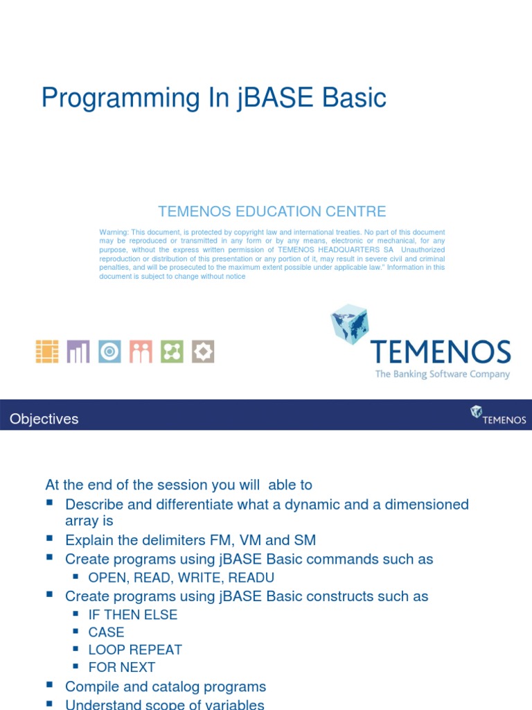 Programming Using jBASE Commands PDF | PDF | Array Data Structure | Database Transaction