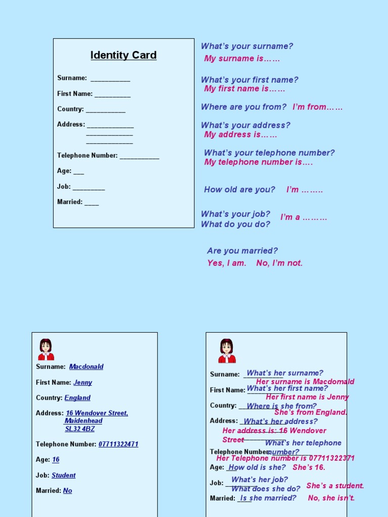 Personal Details Identity Cards | PDF | Written Communication | Electronics