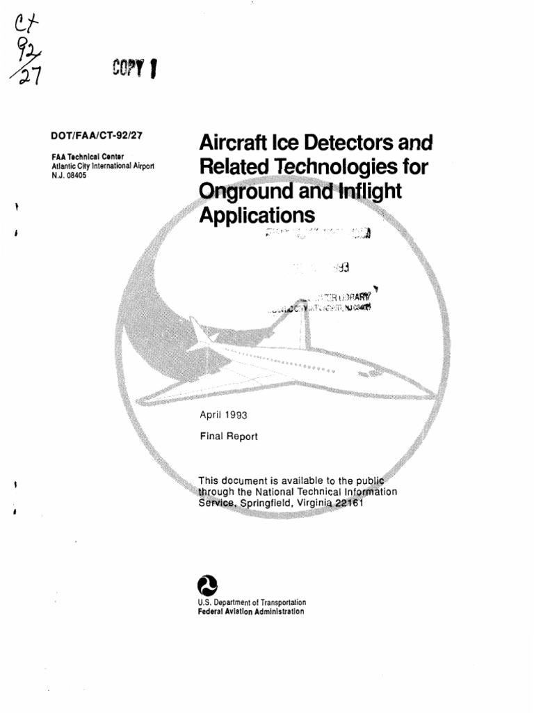 Aircraft Ice Detectors and Related For: J Chnologies | PDF | Ice | Freezing