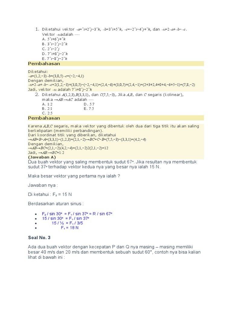 Pembahasan: A B 3 C 2 U 2 A+ B C. Uadalah | PDF