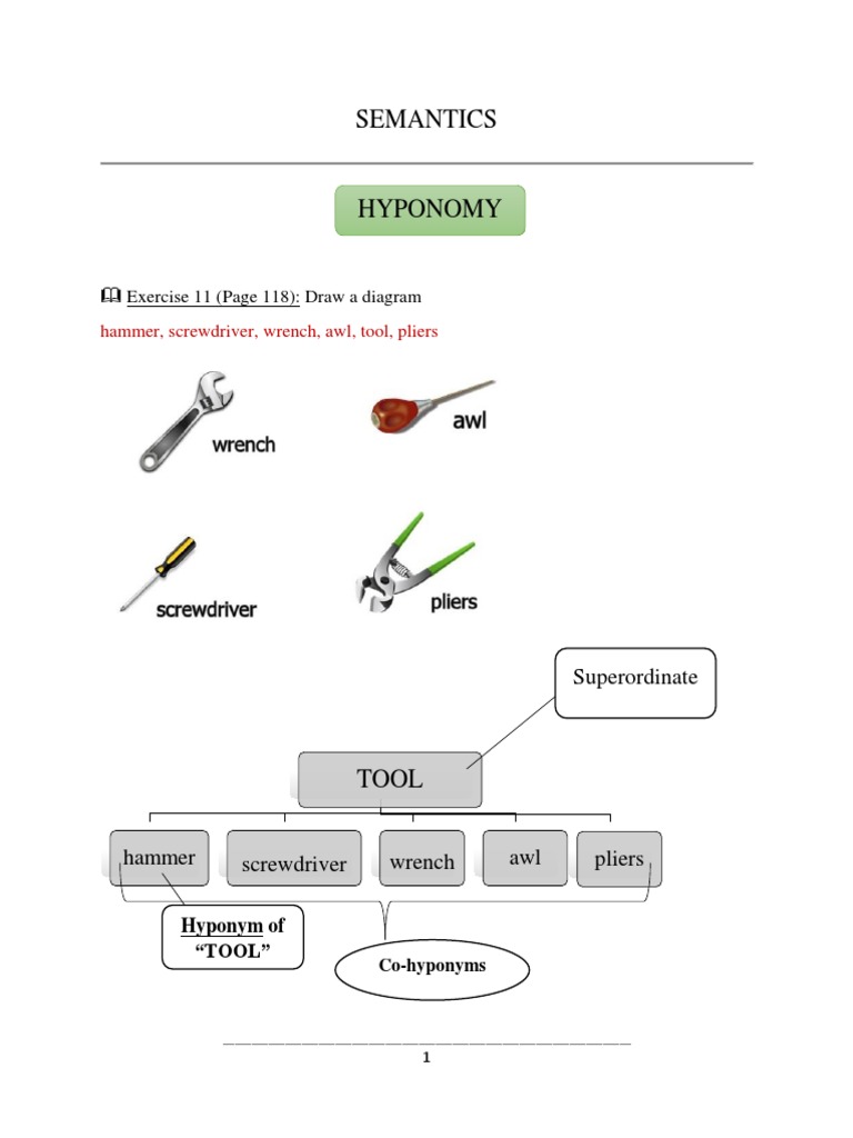 Semantics: Exercise 11 (Page 118) : Draw A Diagram | PDF